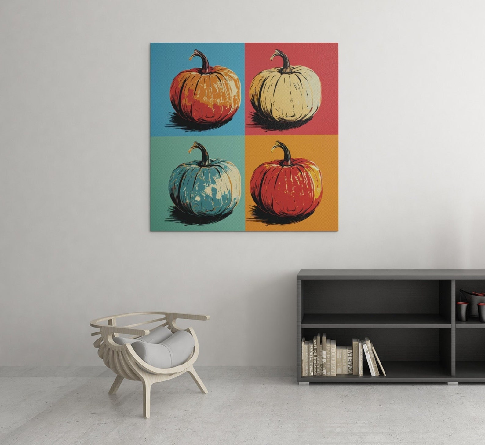 Andy Warhol Pumpkin Print, Pop Art, Pumpkin Wall Art, Andy Warhol ...