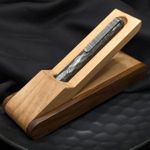 Hand Forged Damascus Steel Pen: Hammered Finish, Extra Refill - Etsy