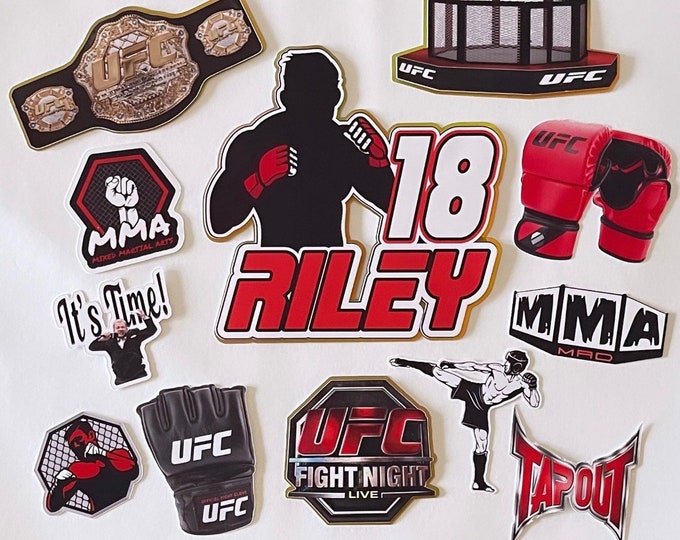 UFC Cake Topper Set, MMA Cake Topper, Male and Female Set please Read ...