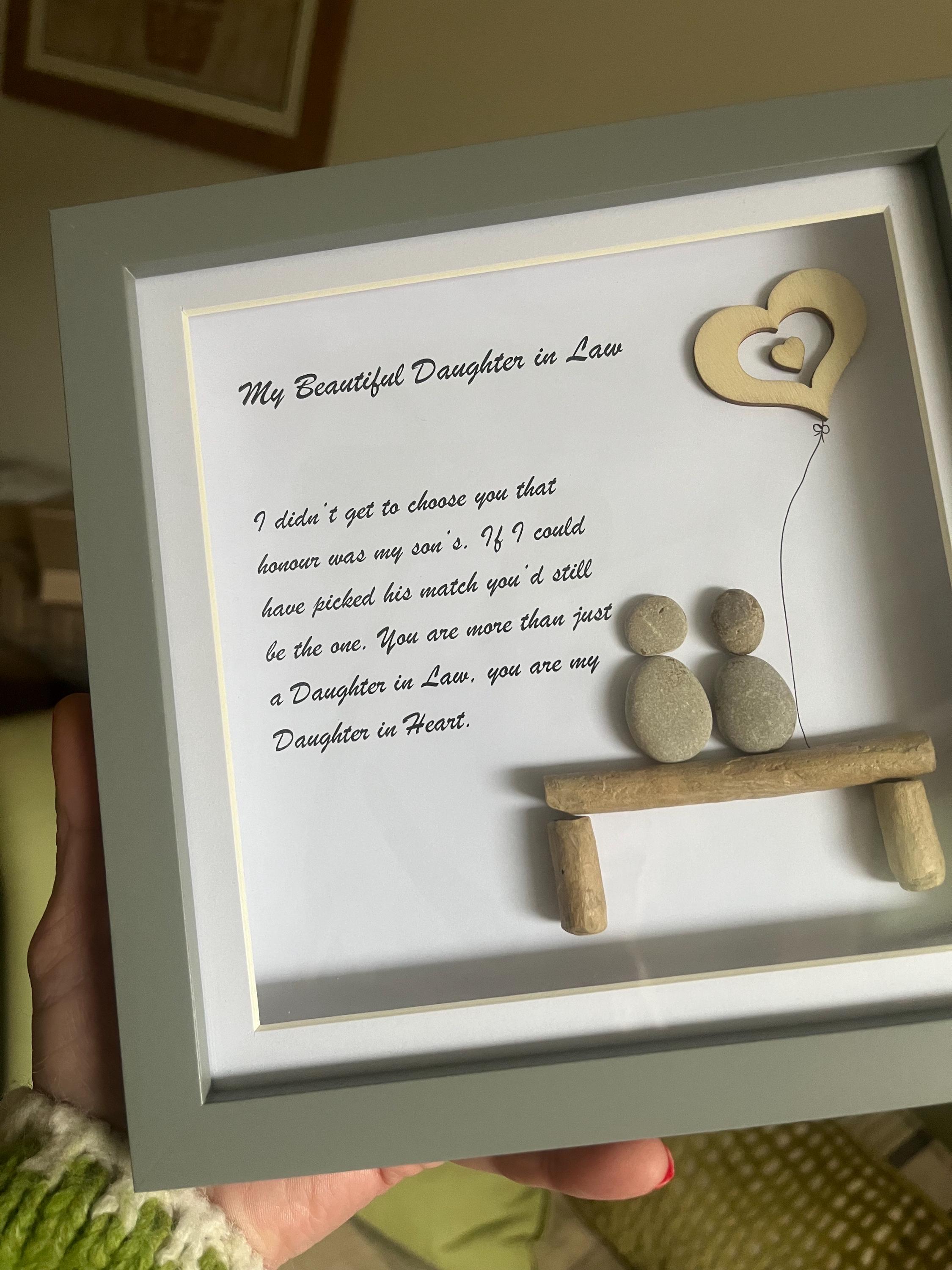 Daughter in Law Pebble Frame, for Birthday or Any Occasion. - Etsy