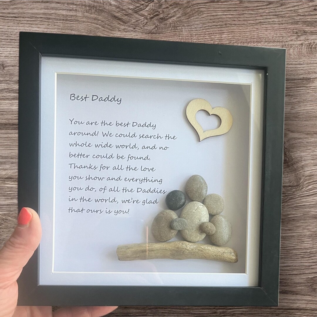 Dad, Daddy, Father Pebble Art Picture ‘best Daddy, Dad, Grandad ...