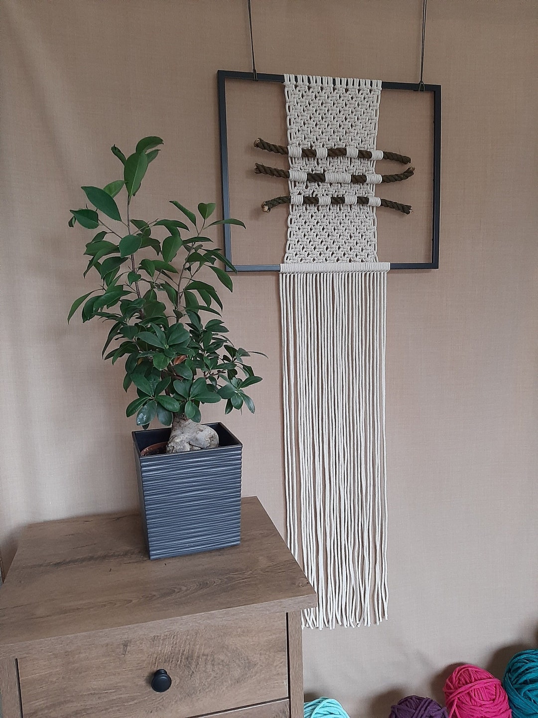 Minimalist Macrame, Modern Macrame - Etsy