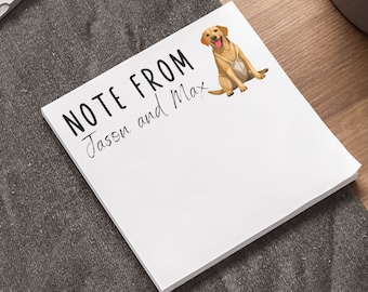 Personalized Dog Sticky Notes // Customize With Any Text // 50 Stickies ...