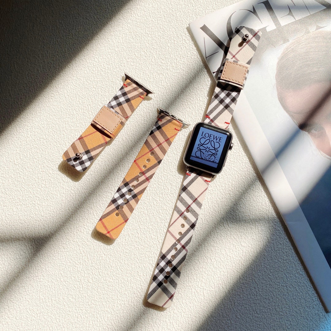 Checkered Apple Watch Band plaid Apple Band Apple Watch Band - Etsy