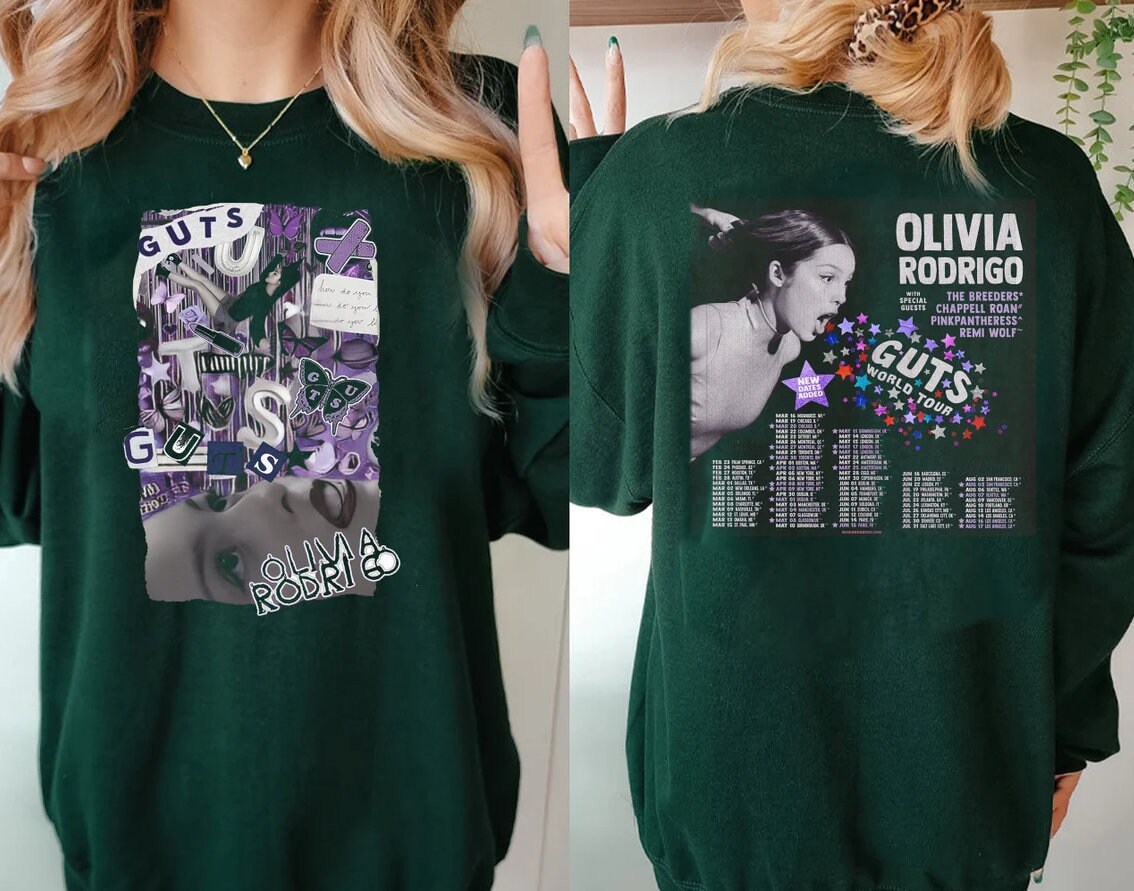 Camiseta Olivia Rodrigo Guts Álbum Nuevo, Guts Concierto 2024 Olivia ...