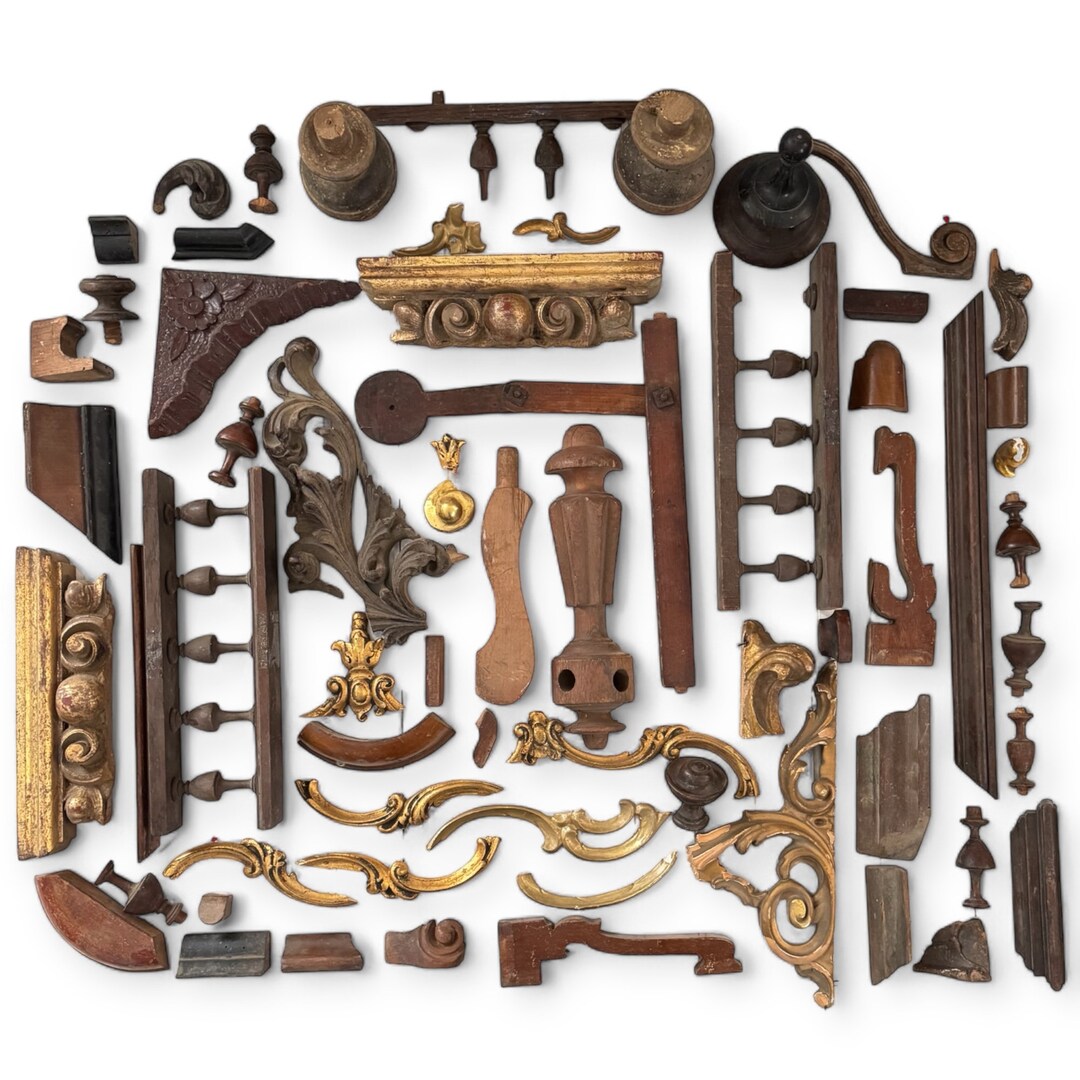 Large Lot of Architectural Salvage Items, Spindles, Molding & More - Etsy
