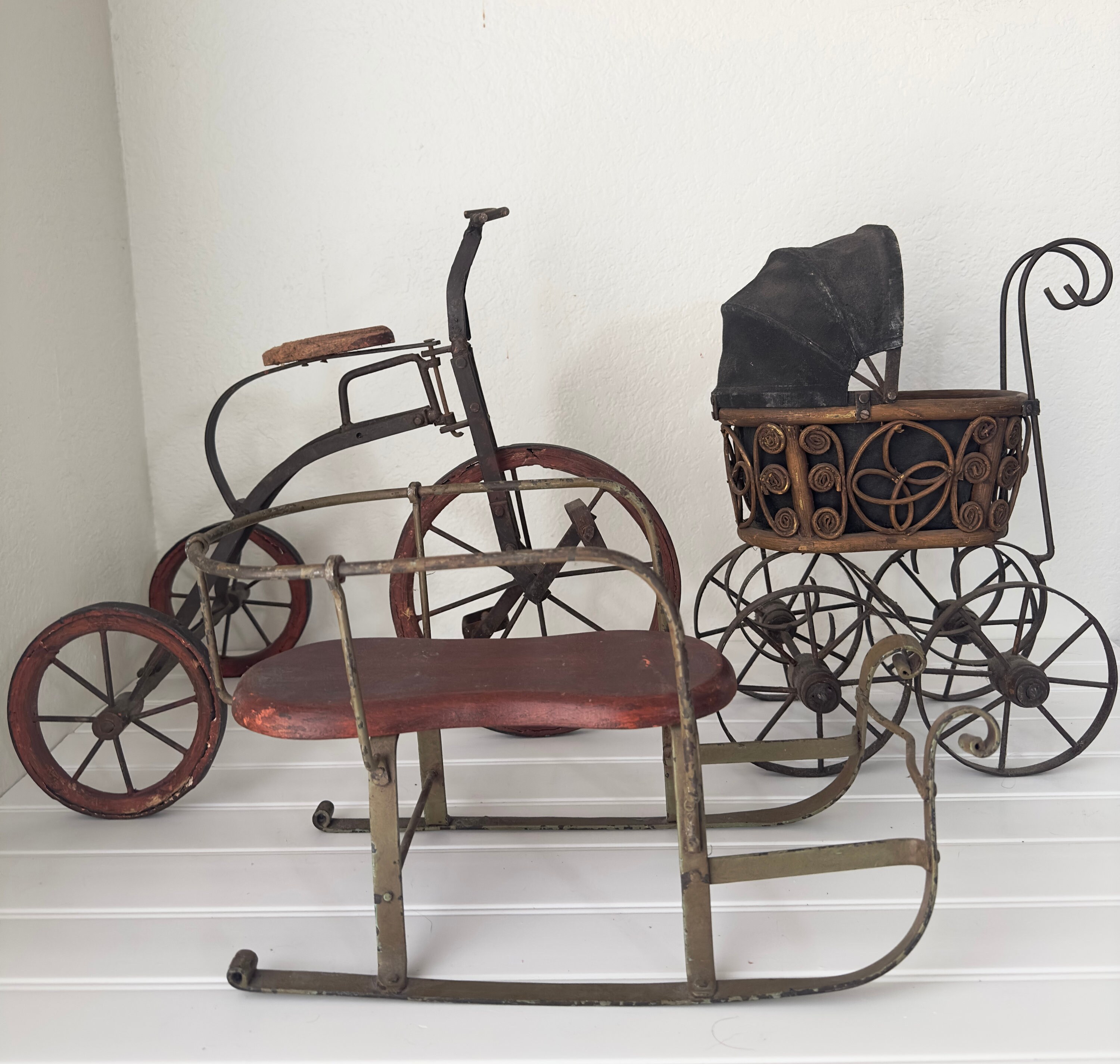 Antique Pram, Sled and Tricycle, Instant Collection - Etsy