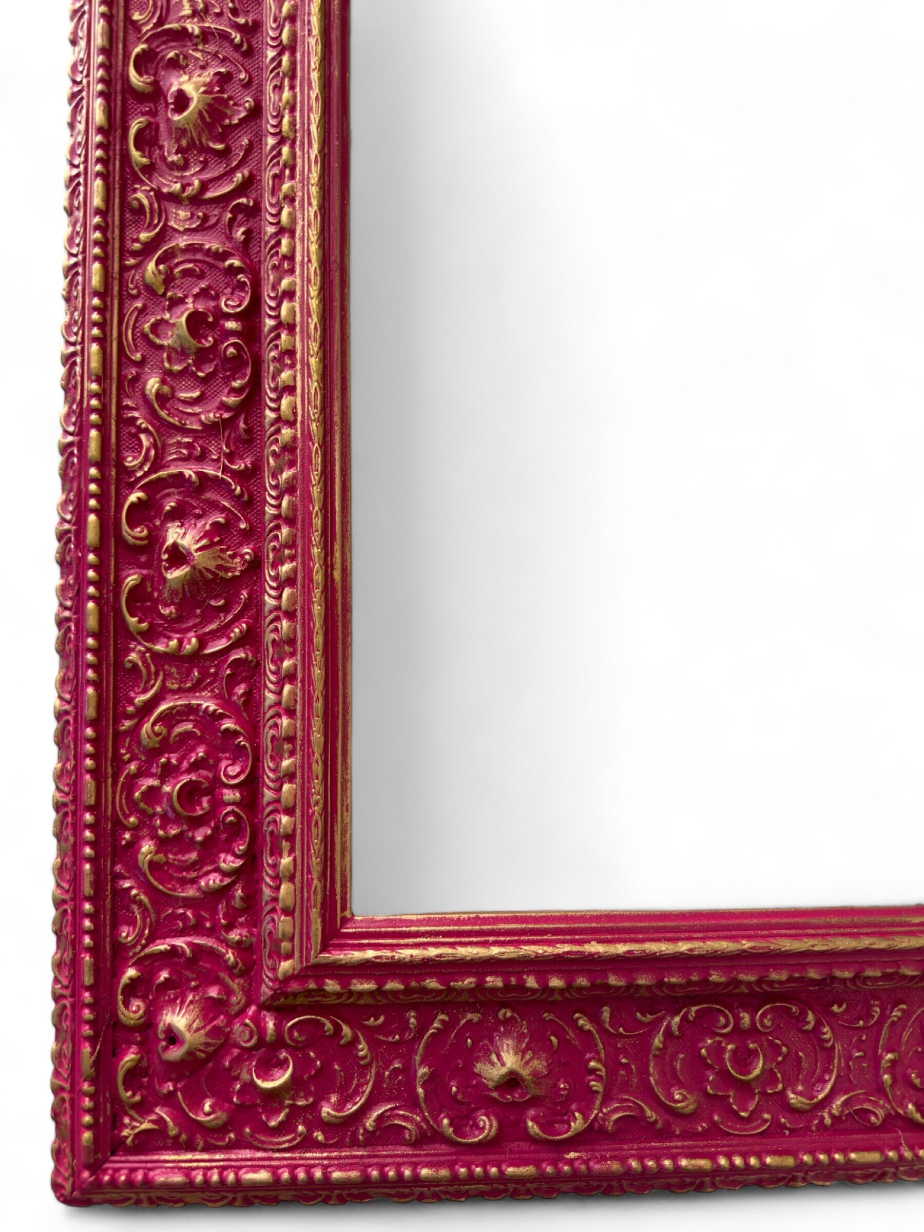 Large Magenta and Gold Ornate Frame - Etsy
