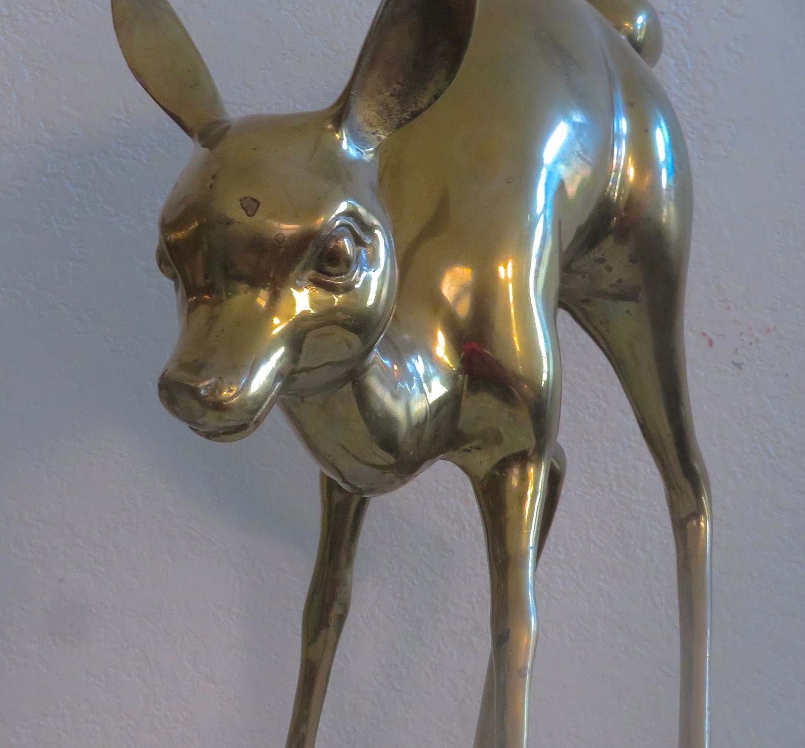 Large MCM Pair of Brass Deer - Etsy