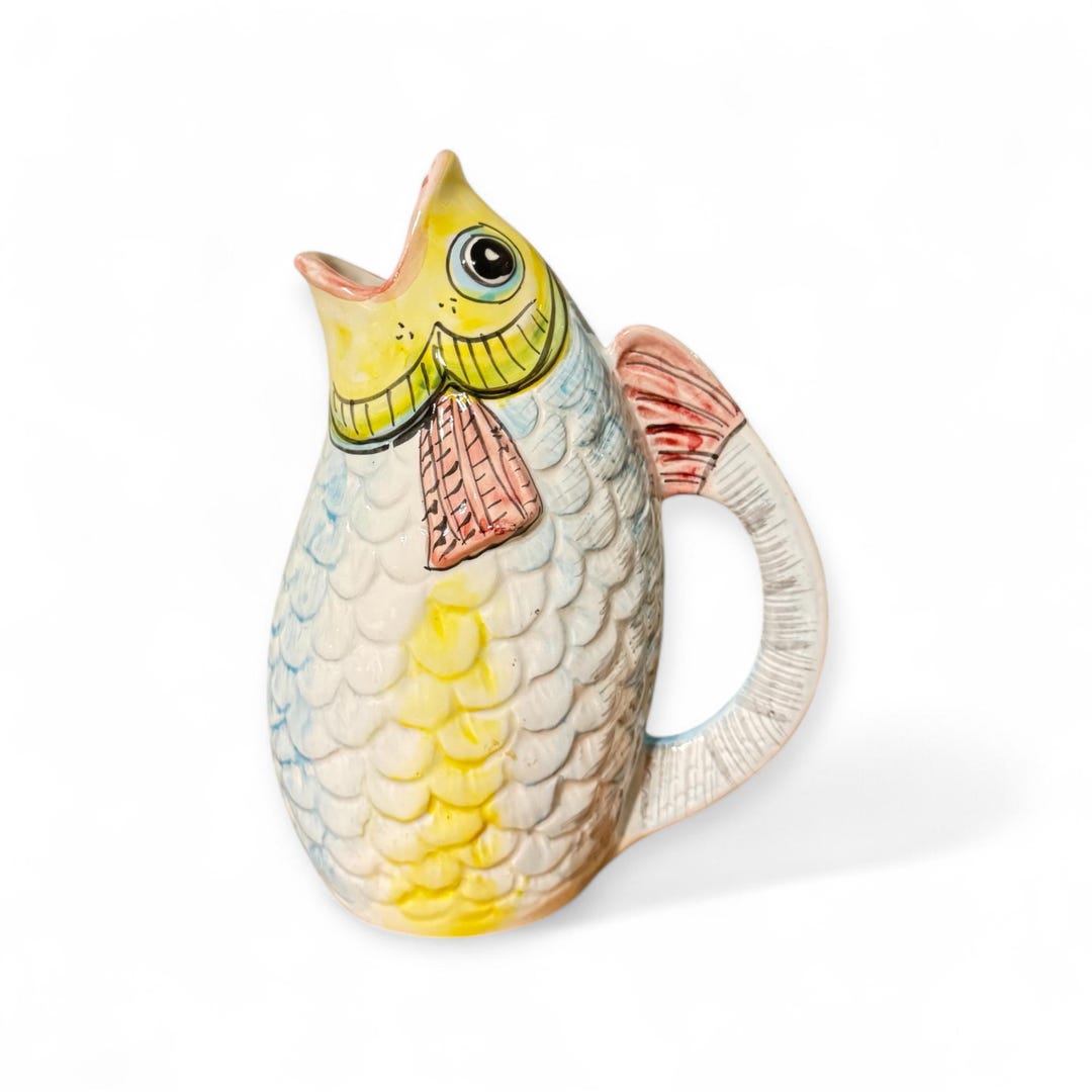 Whimsical Fish Carafe, Made in Italy - Etsy