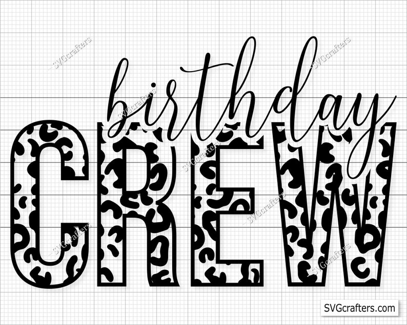 Birthday Crew Svg Birthday Girl Svg Birthday Party Svg - Etsy