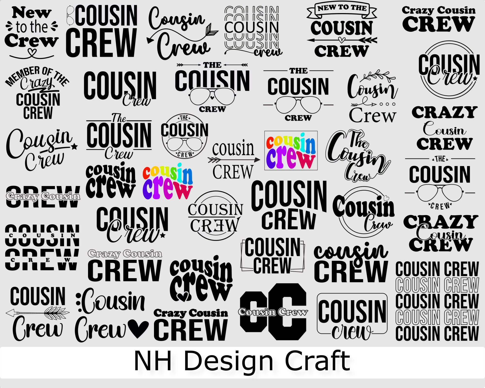 The Cousin Crew Svg, Cousin Svg, Family Svg, Best Cousin Svg, Cousin ...