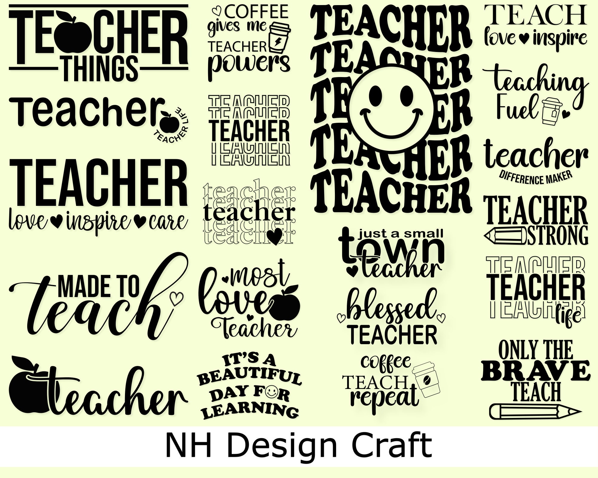 Teacher Svg, Teacher Svg Bundle, Teacher Quote Svg, School Svg, Teacher ...
