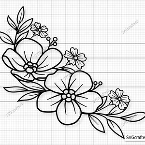 Floral Bouquet Svg Bundle Cute Flower Svg Bundle Retro - Etsy