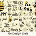 Bee Svg Bundle, Bee Svg, Bumble Bee, Honey Bee Svg, Bee Svg Hand ...