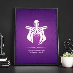 Leblanc Poster, League of Legends Leblanc Quote, Gaming Wall Art Print ...