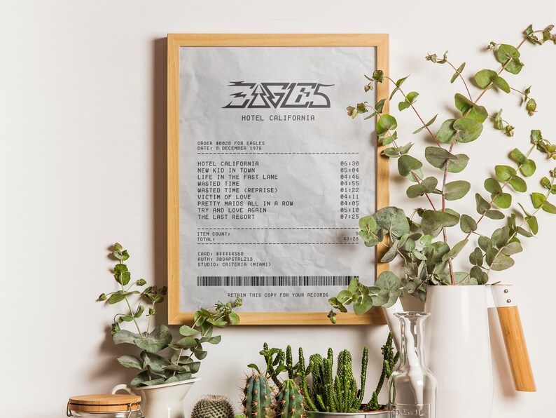 Custom Album Cover Posters Receipt - Personalized Album Poster - Choose ...