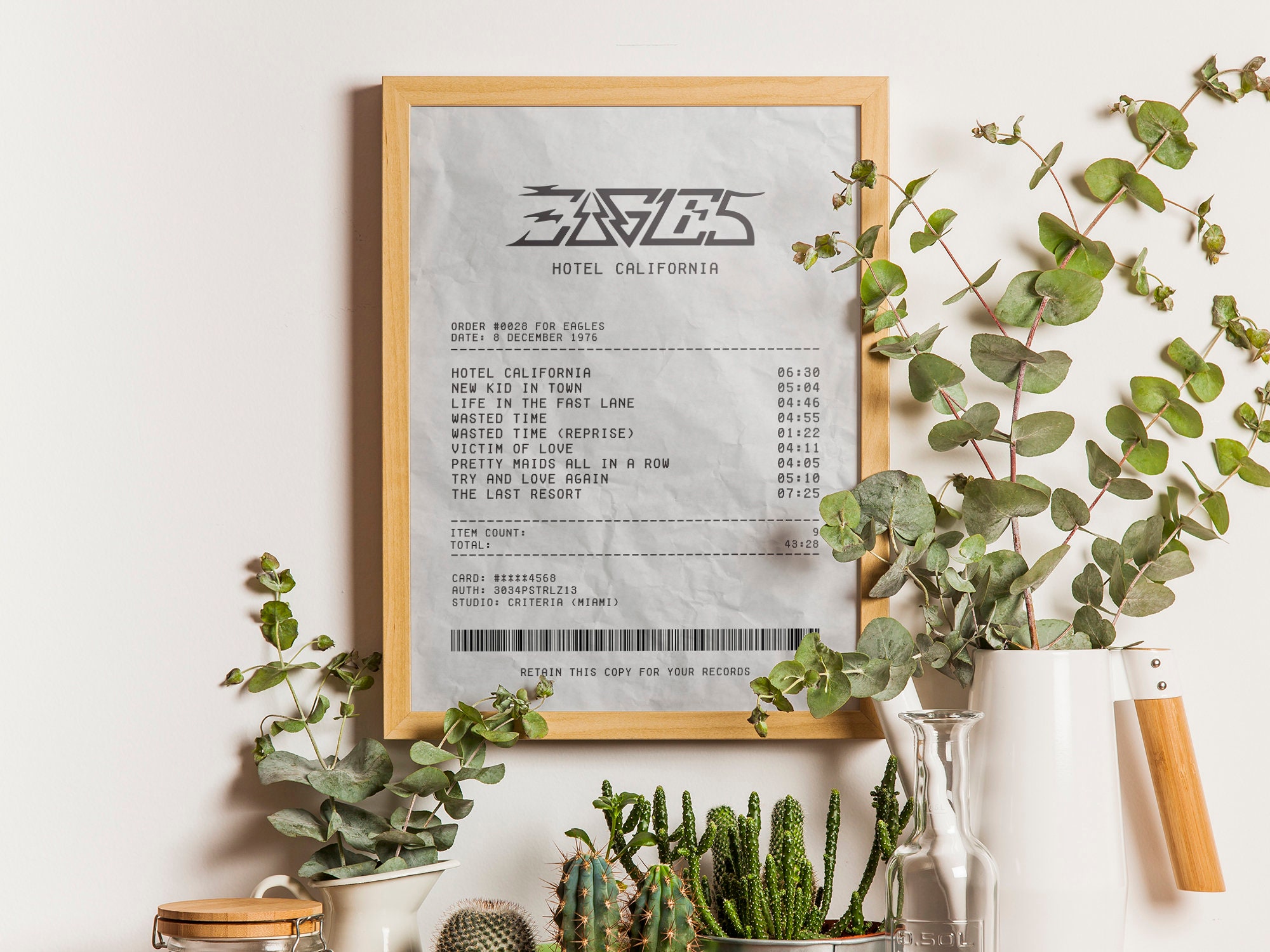 Custom Album Cover Posters Receipt - Personalized Album Poster - Choose ...