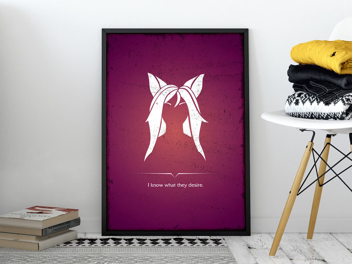 Ahri Poster, League of Legends Ahri Quote, Gaming Wall Art Print, Ahri ...