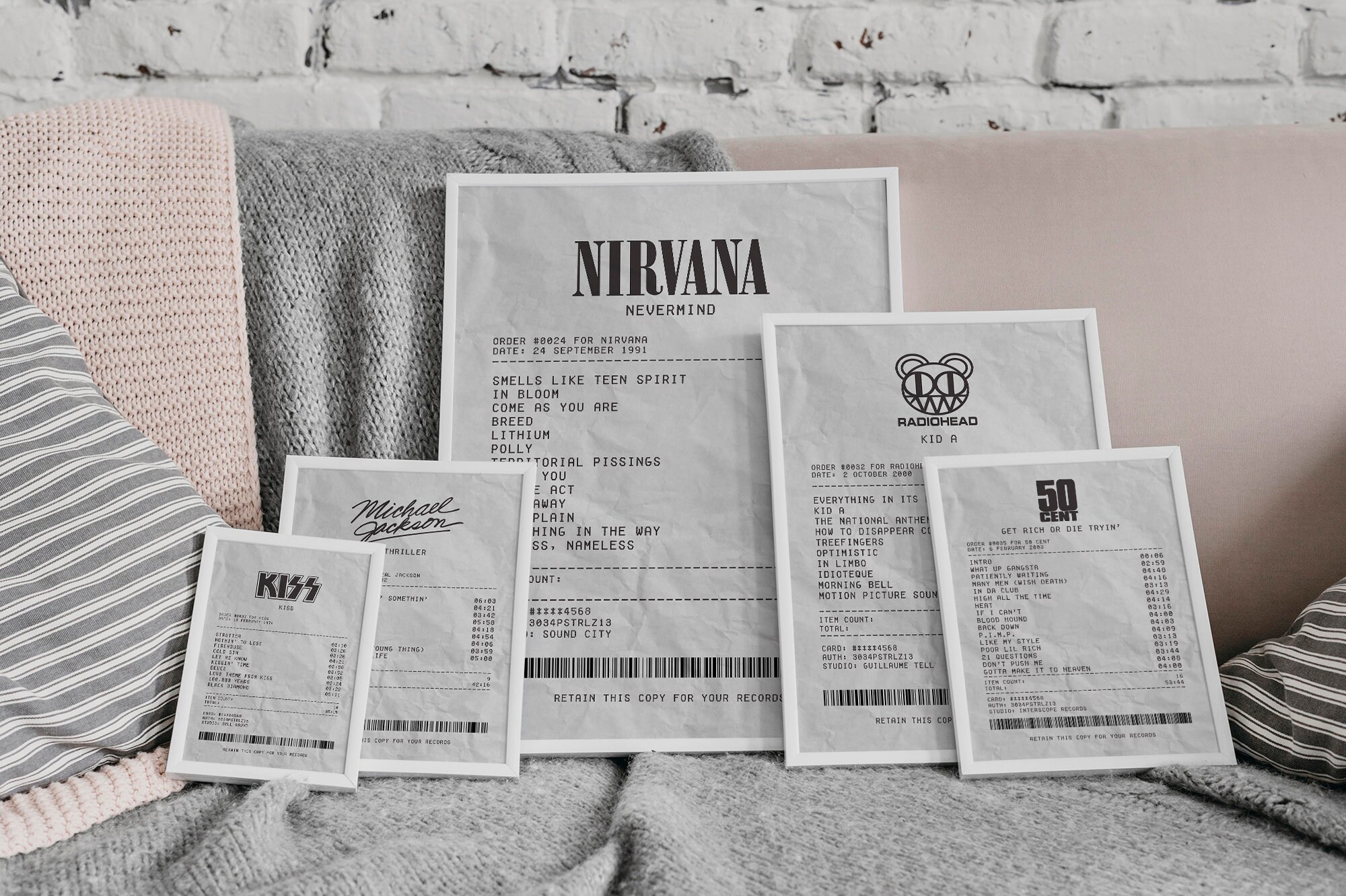 Custom Album Cover Posters Receipt - Personalized Album Poster - Choose ...