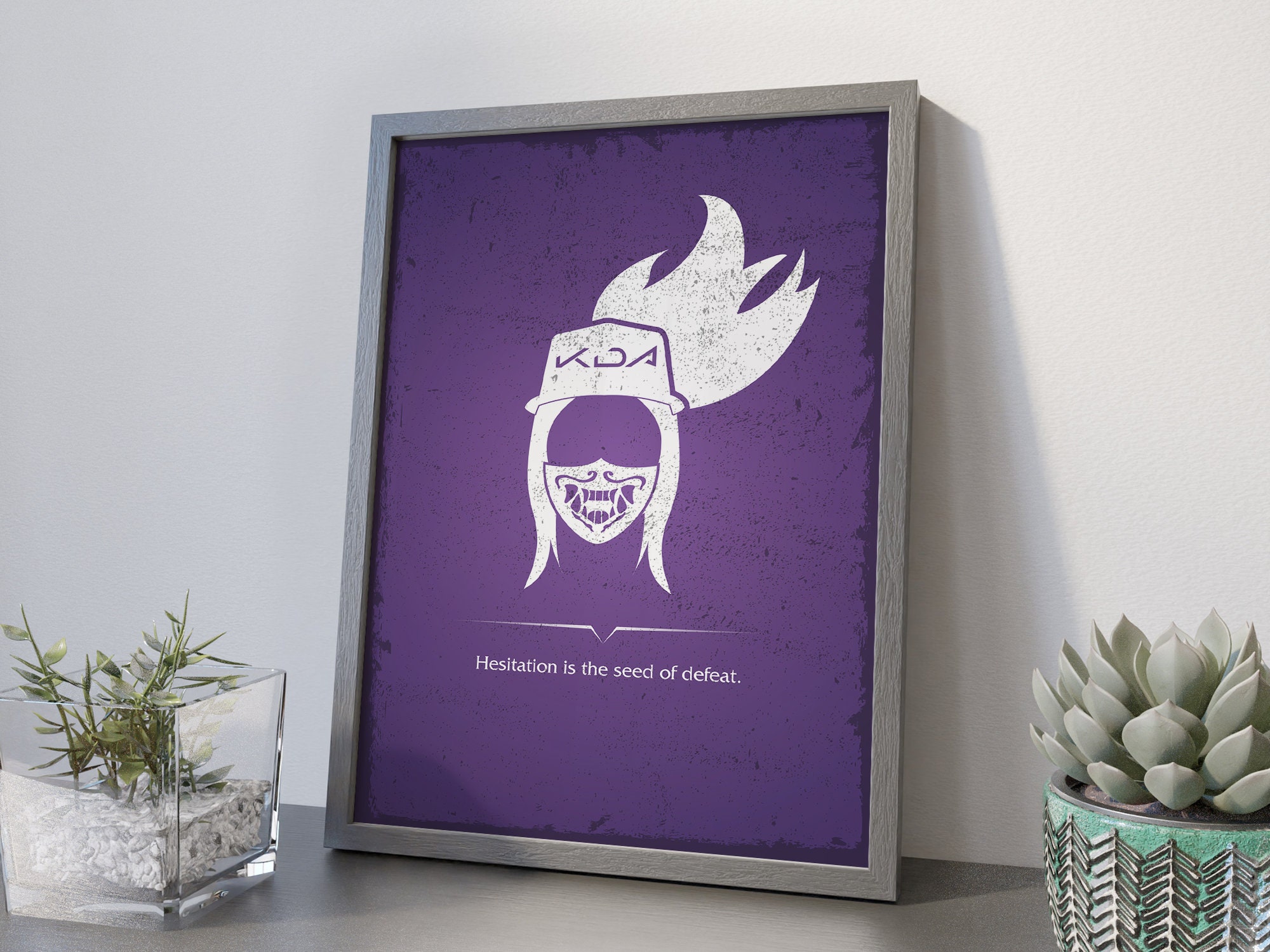 Akali Poster, League of Legends Akali Quote, Gaming Wall Art Print ...