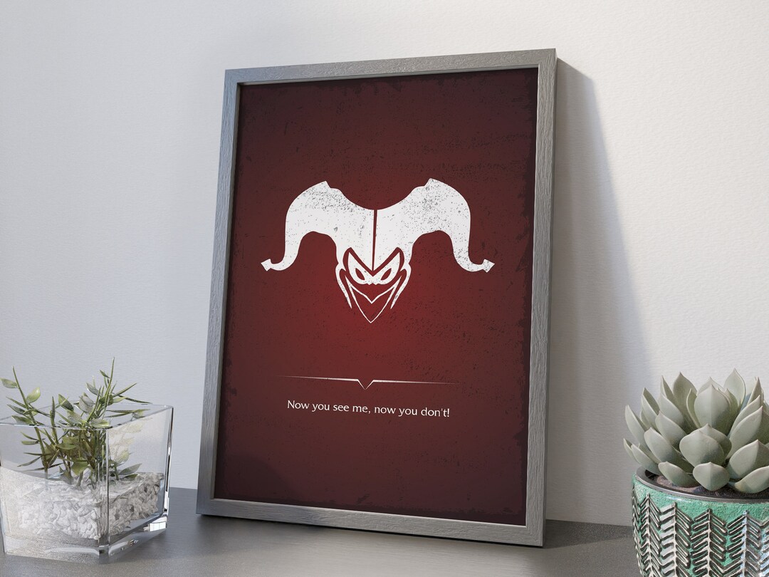Shaco Poster, League of Legends Quote, Gaming Wall Art Print, Shaco ...