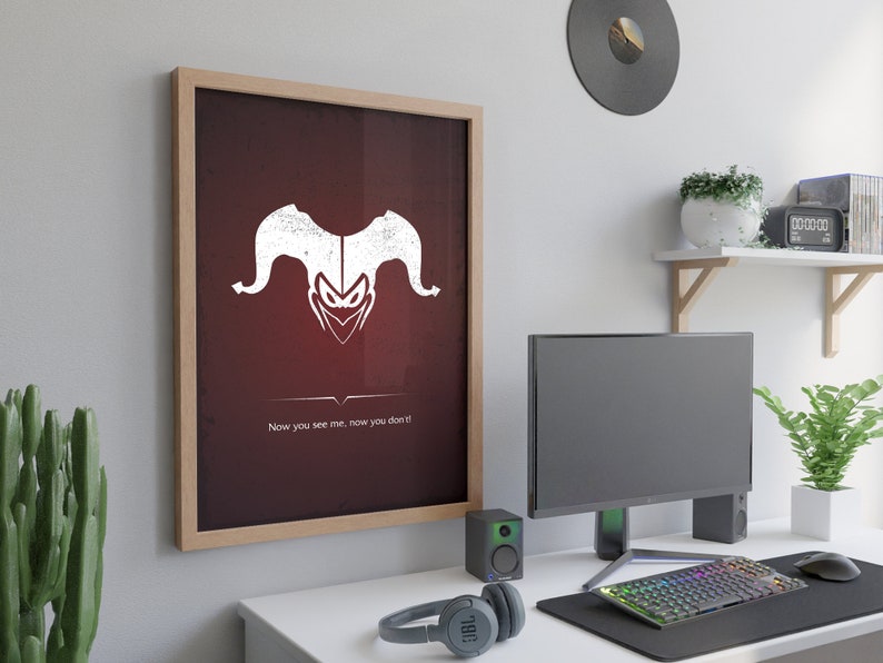 Shaco Poster, League of Legends Quote, Gaming Wall Art Print, Shaco ...