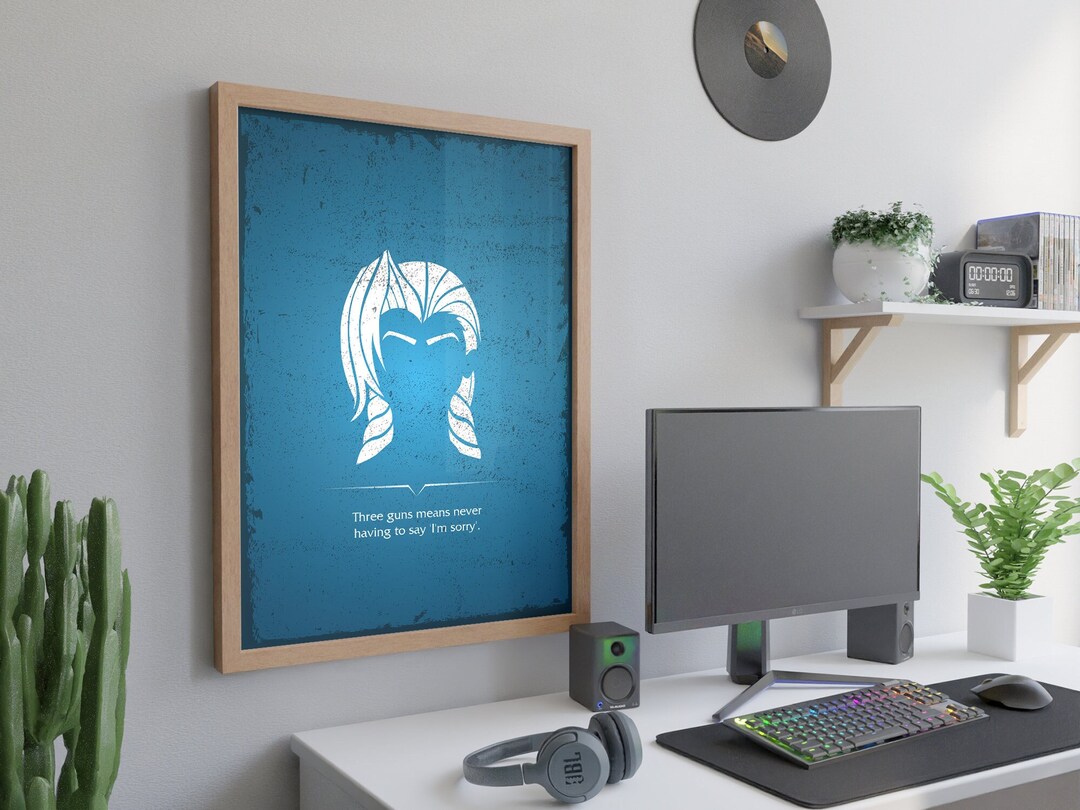 Jinx Poster, League of Legends Jinx Quote, Gaming Wall Art Print, Jinx ...