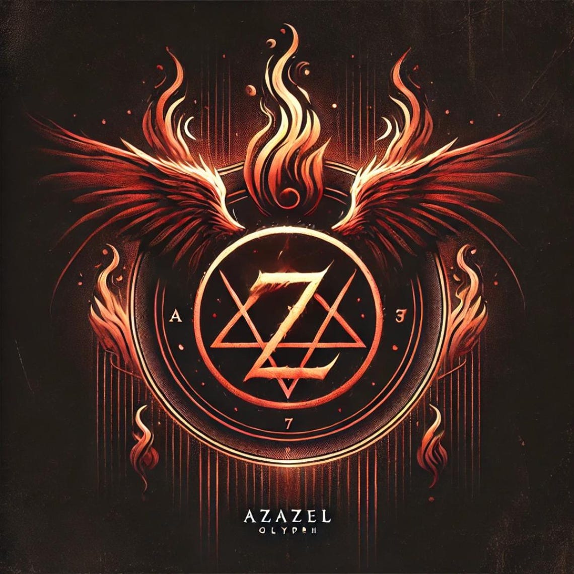 Azazel Sigil – Black Occult Glyph for Fire, Knowledge, and Rebellion ...