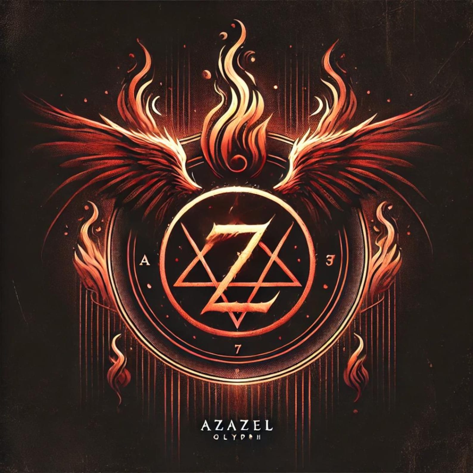 Azazel Sigil – Black Occult Glyph for Fire, Knowledge, and Rebellion ...