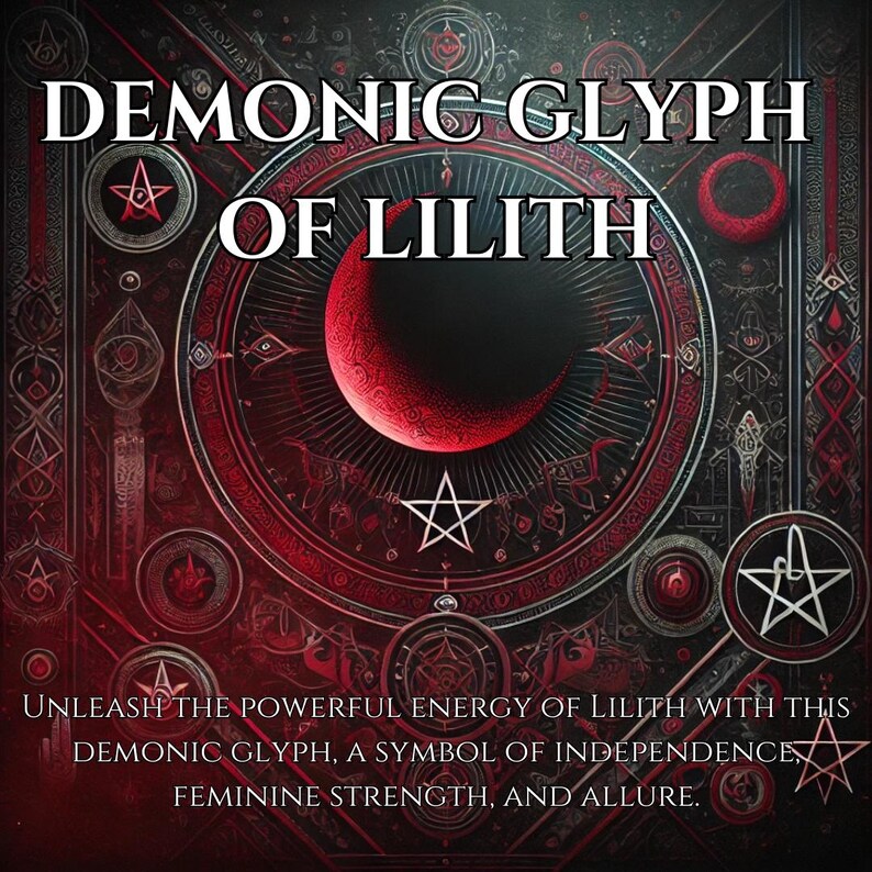 The Demonic Glyph of Lilith: Empowerment & Independence Radionic Talisman - Etsy