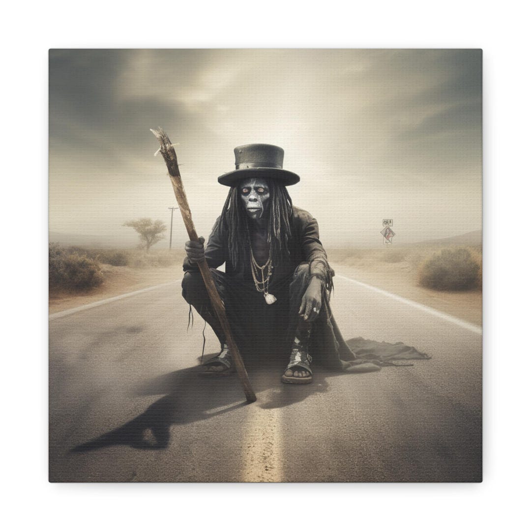 Papa Legba Wall Art - God of the Crossroads Voodoo Art - Etsy