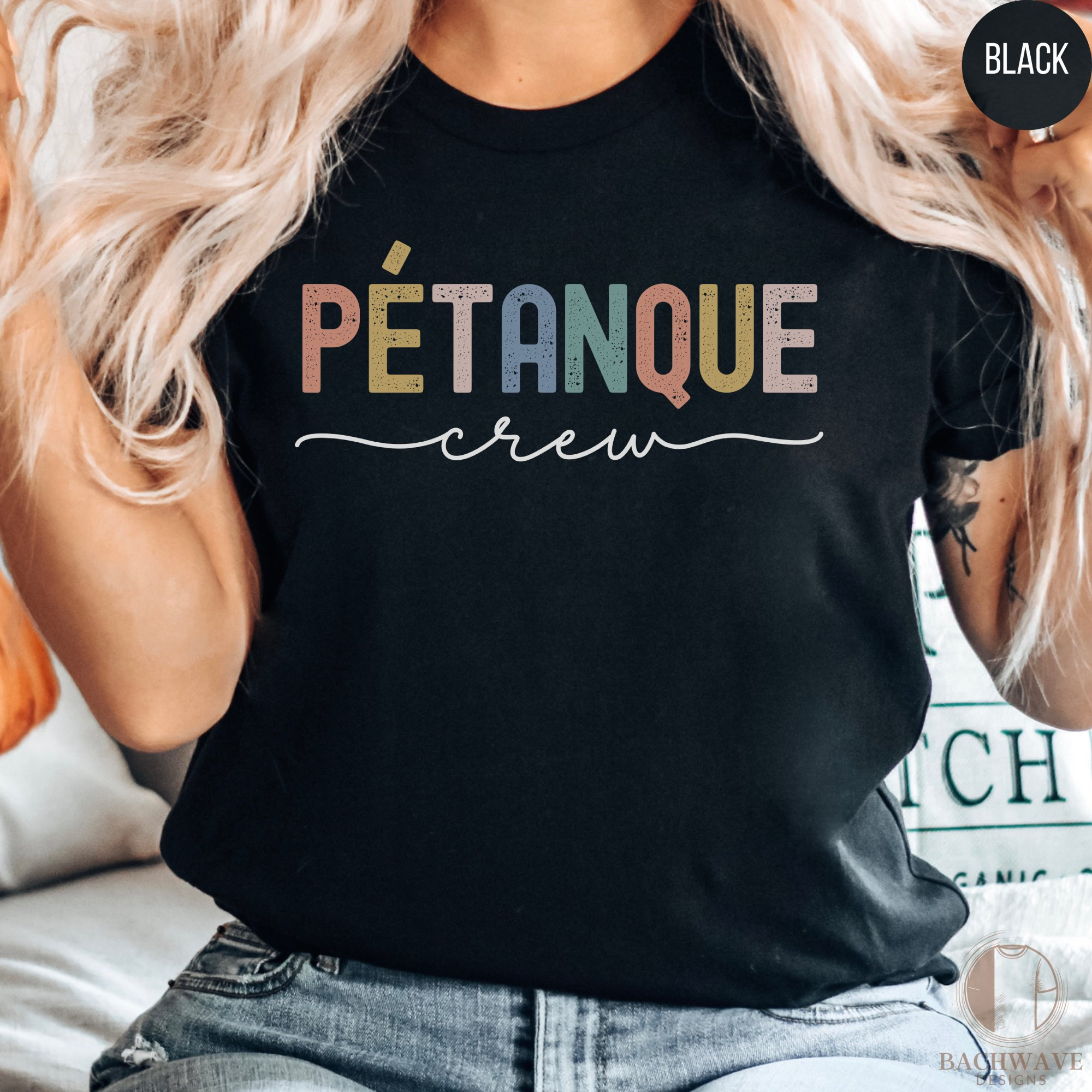 Vintage Pétanque Shirt, Cute Pétanque Mom Crew Sweatshirt, Retro Lawn ...
