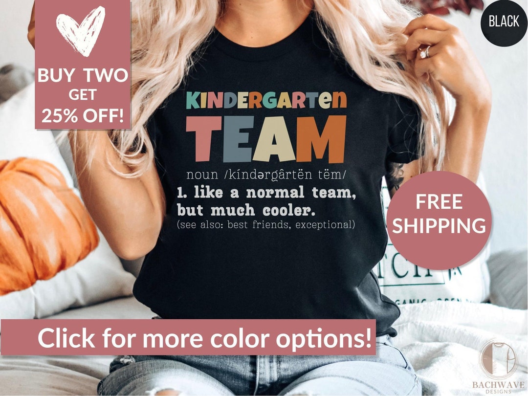 Kindergarten Teacher Definition Shirt, Cute Kindergarten T-shirt, Kindy ...