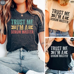 Funny Scrum Master Shirt, Cute Scrum Master Crewneck Sweatshirt, Retro ...