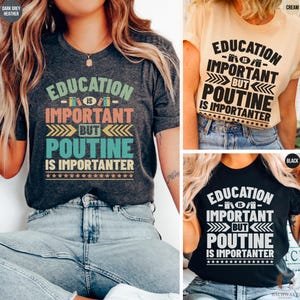 Funny Poutine Shirt, Cute Poutine Crewneck Sweatshirt, Retro Poutine ...