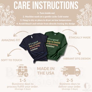 It's a Good Day to Build a Morning Routine Shirt T-shirt Sweatshirt ...