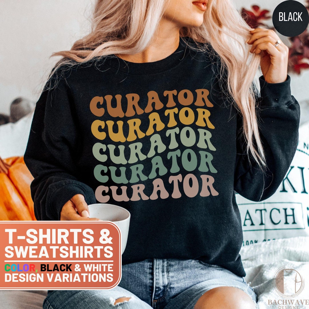In My Curator Era Shirt, Retro Curator Sweatshirt, Funny Curator ...