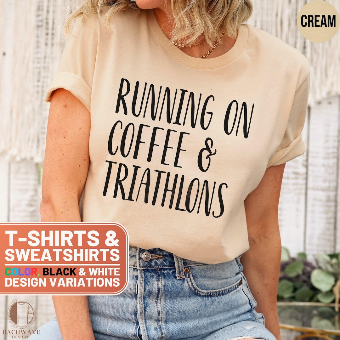 Unisex Running Coffee Shirt, Triathlon Sweatshirt, Fitness Apparel ...