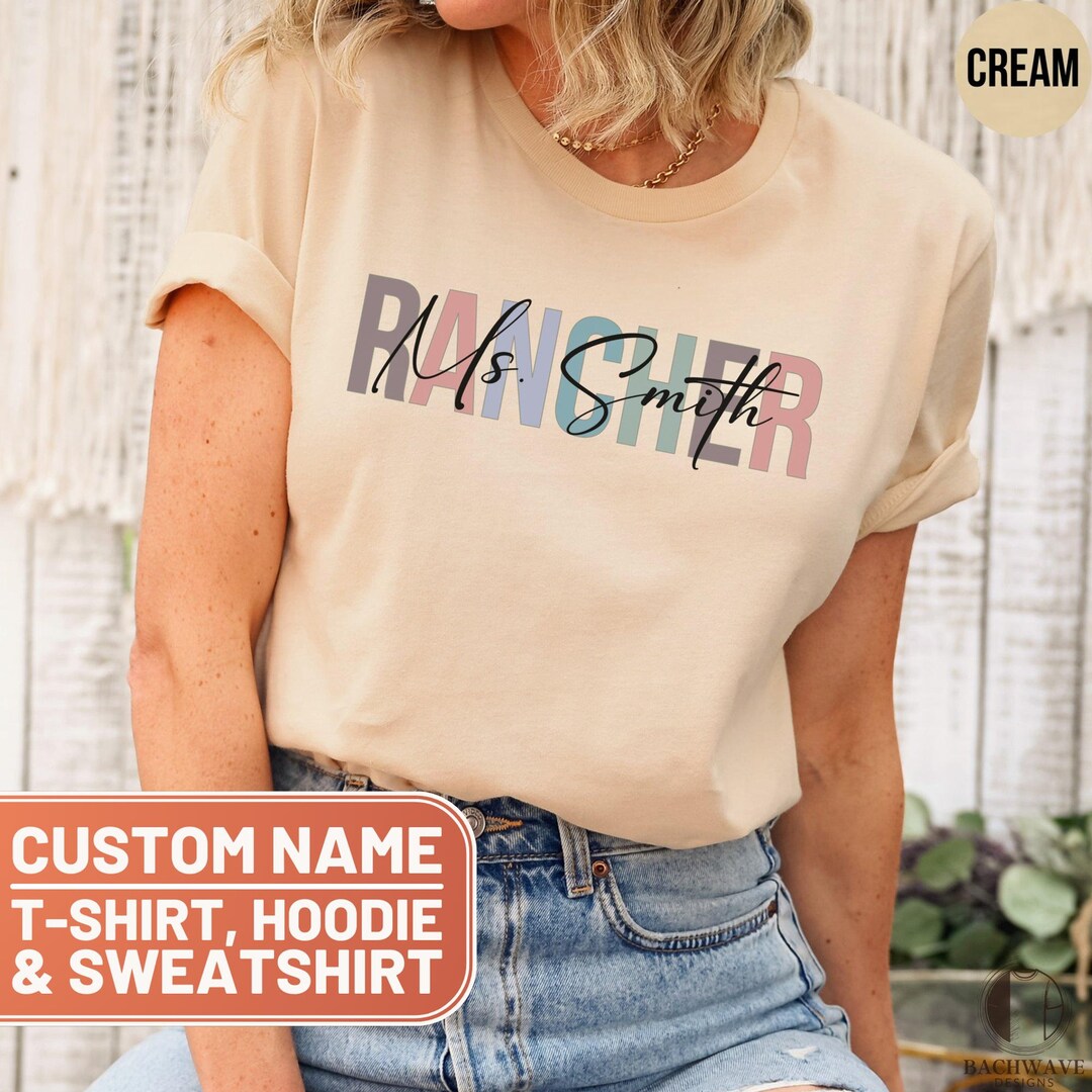 Personalized Rancher T-shirt Custom Name Sweatshirt Custom Hoodie for ...