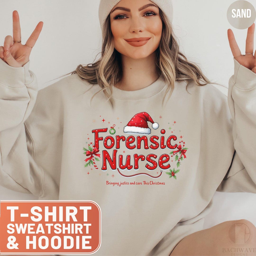 Forensic Nurse Christmas T-shirt, Hoodie, Coquette Sweatshirt, Bow ...