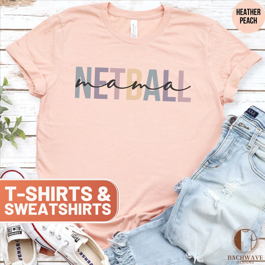 Vintage Netball Crew Shirt, Cute Netball Mom Sweatshirt, Retro Netball ...
