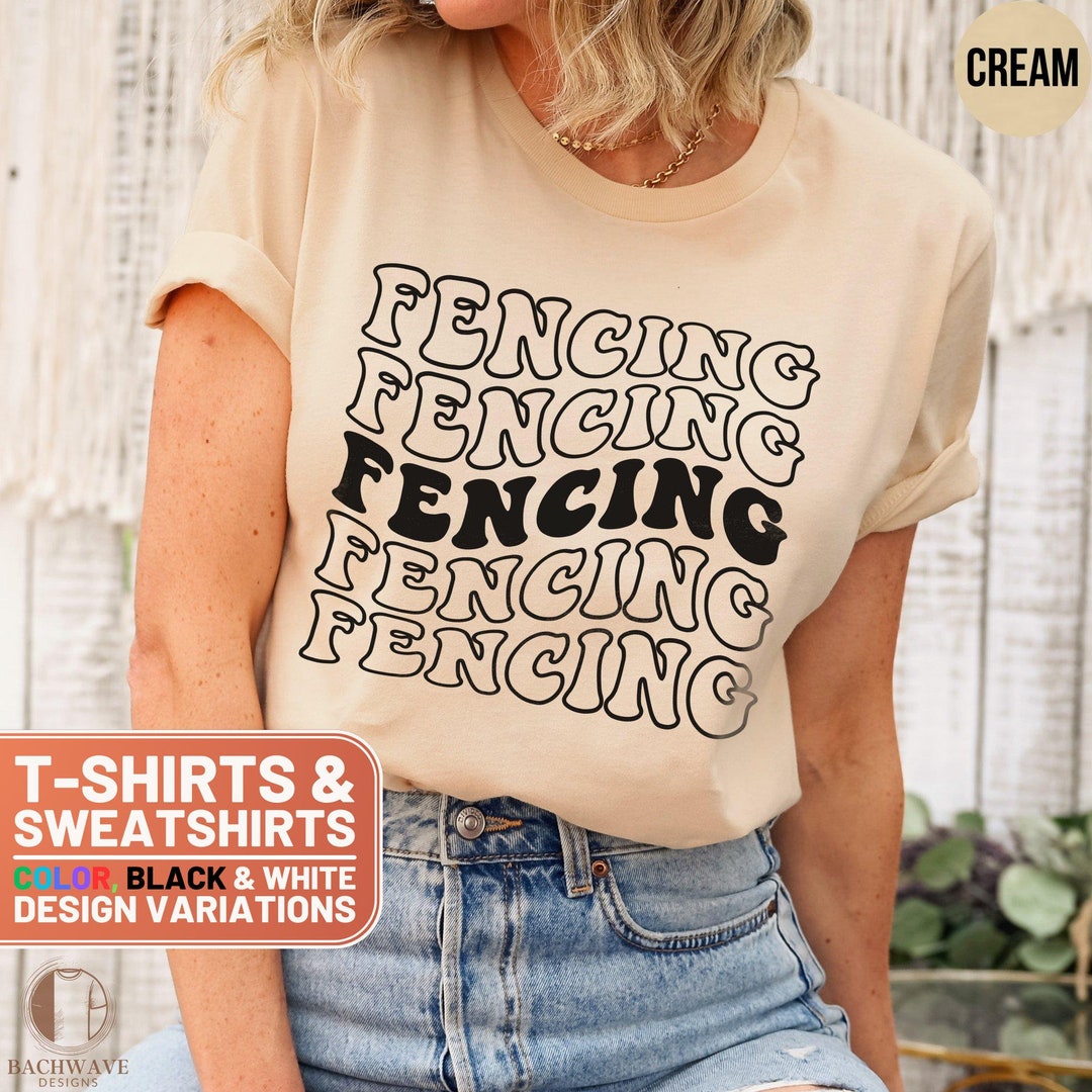 Vintage Fencing T-shirt, Retro Fencing Enthusiast Sweatshirt, Unisex ...