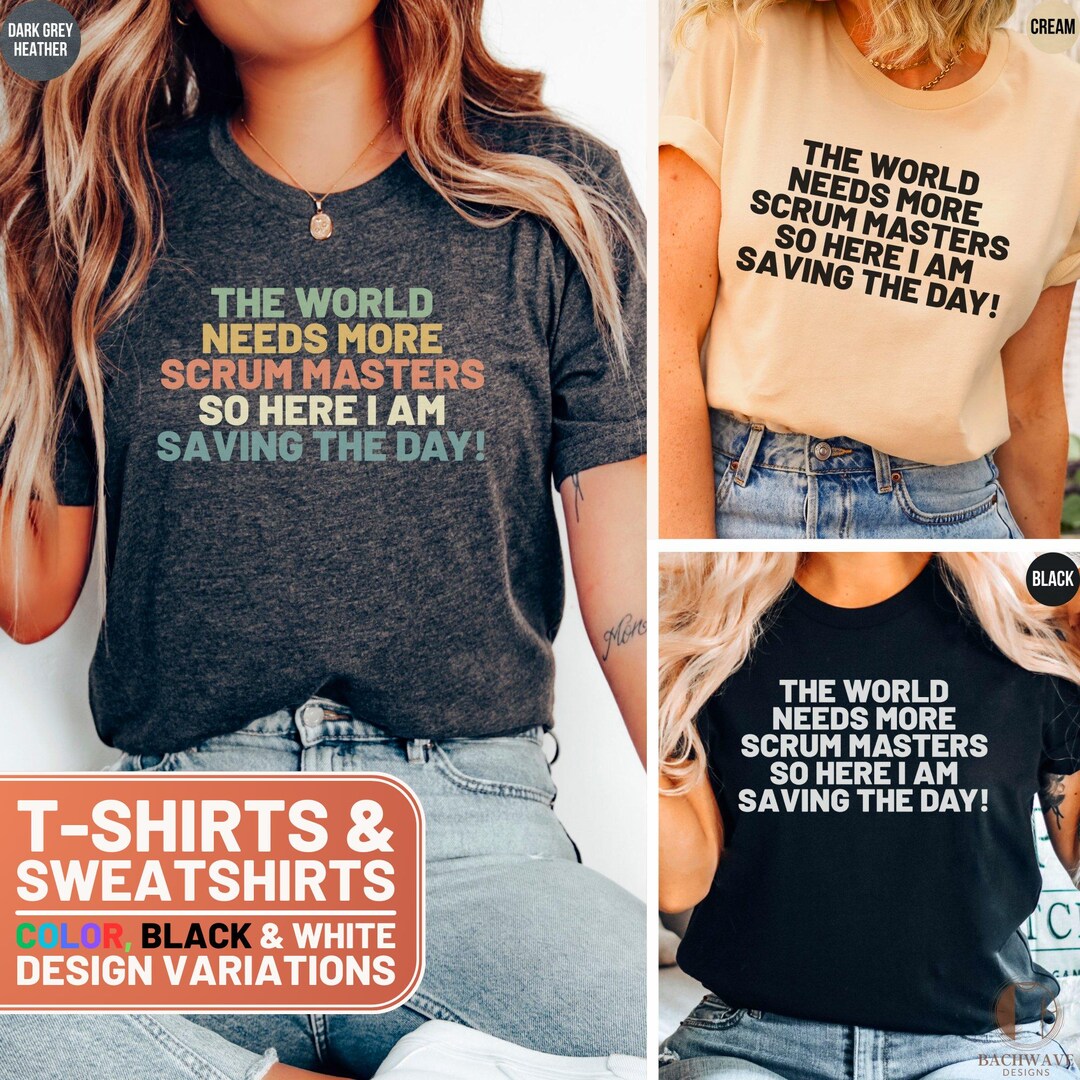 Funny Scrum Masters Shirt, Cute Scrum Masters Crewneck Sweatshirt ...