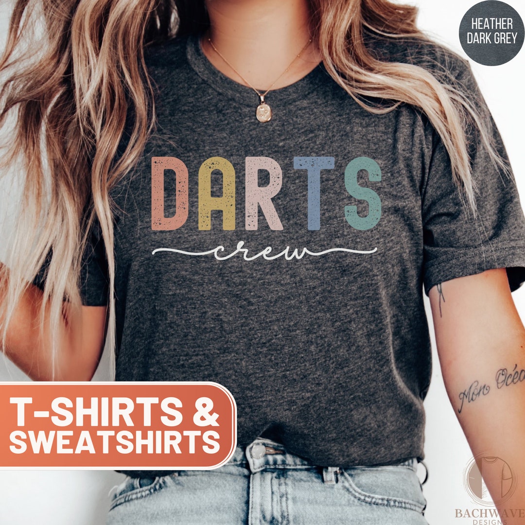 Vintage Darts Mama Shirt, Cute Darts Mom Sweatshirt, Retro Darts Crew T ...