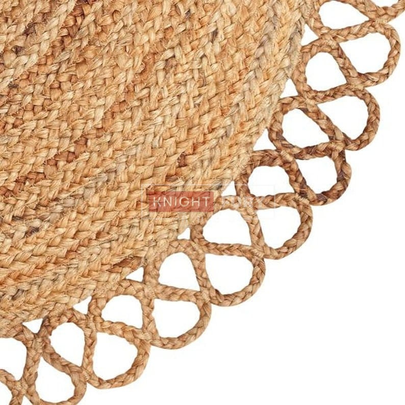 Handmade Half Circle Jute Doormat 2x4 Indoor-outdoor Jute Doormat, Semi ...