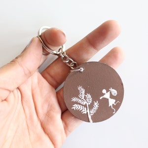 Warli Art Keychain ( Set of 4) - Etsy