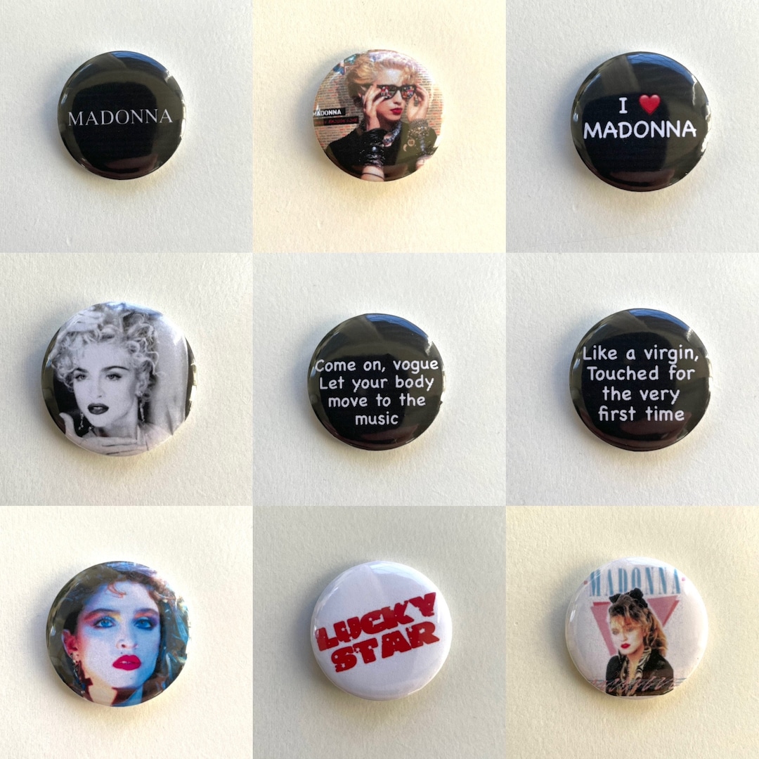 Pop Music Inspired Pin Button Badges 32mm Size Pop Badges Designs - Etsy UK