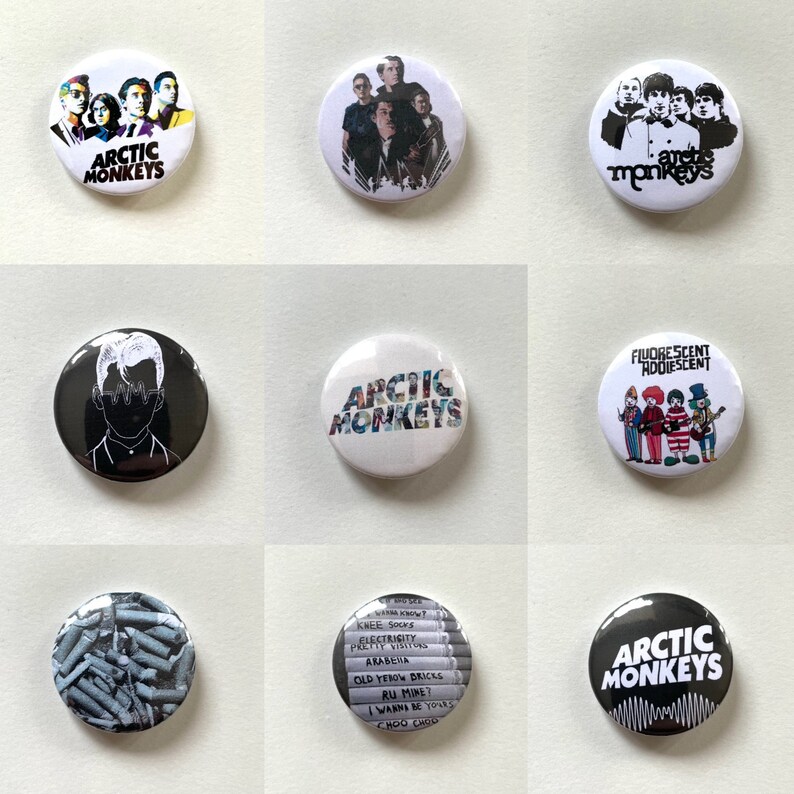 Arctic Monkeys Inspired 32mm Pin Button Badge Rock Indie - Etsy UK
