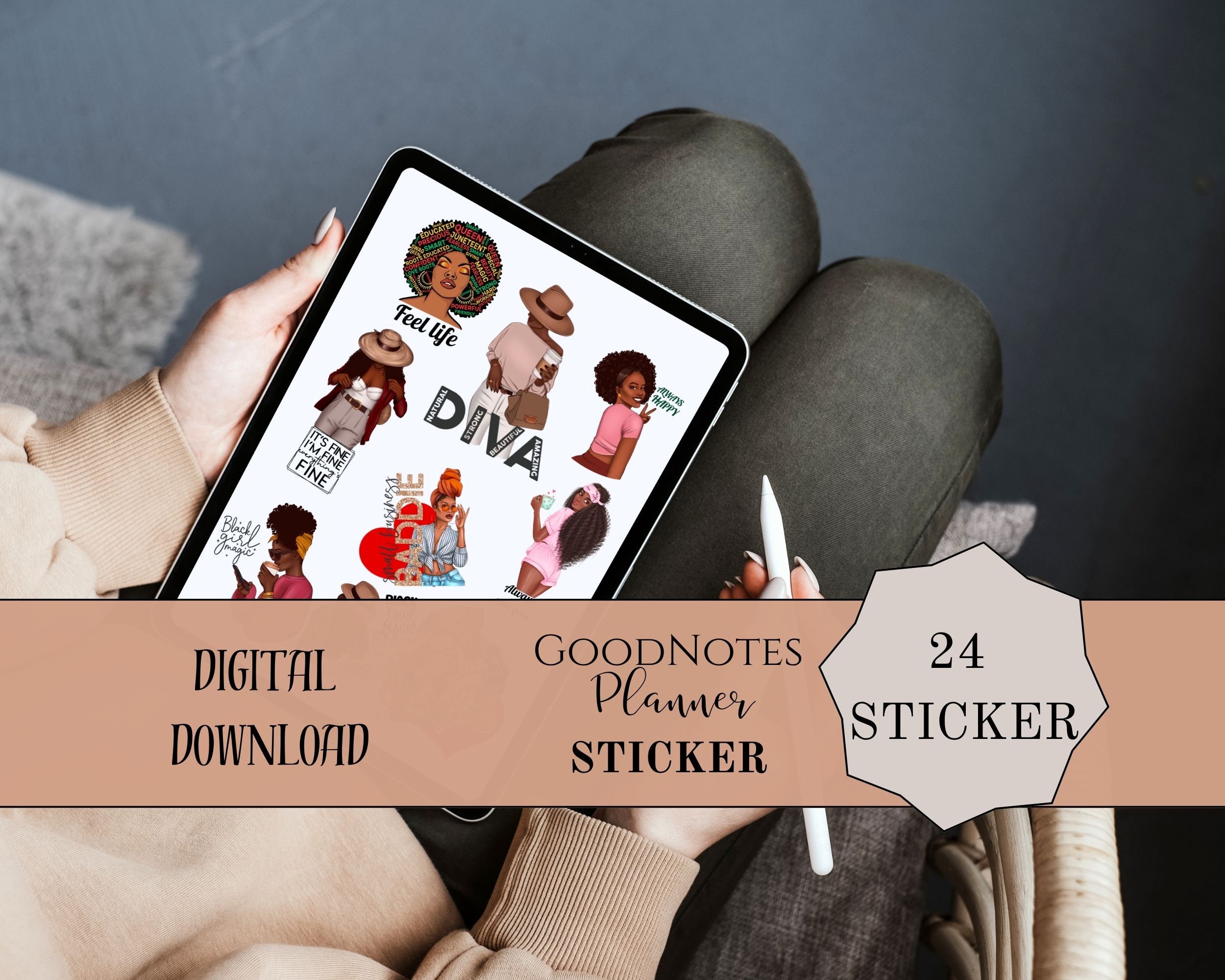 Black Girl Stickers,african American Icons,black Girl Planning Stickers ...